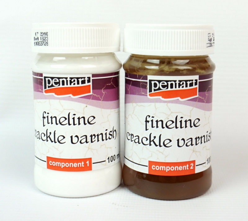 Pentart Fineline Crackle Varnish 2x100ml set - Napkin Shop
