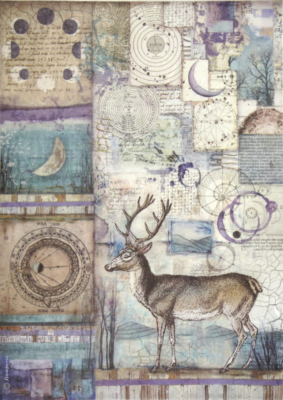 Rice Paper - Cosmos Deer - DFSA4390 - Napkin Shop