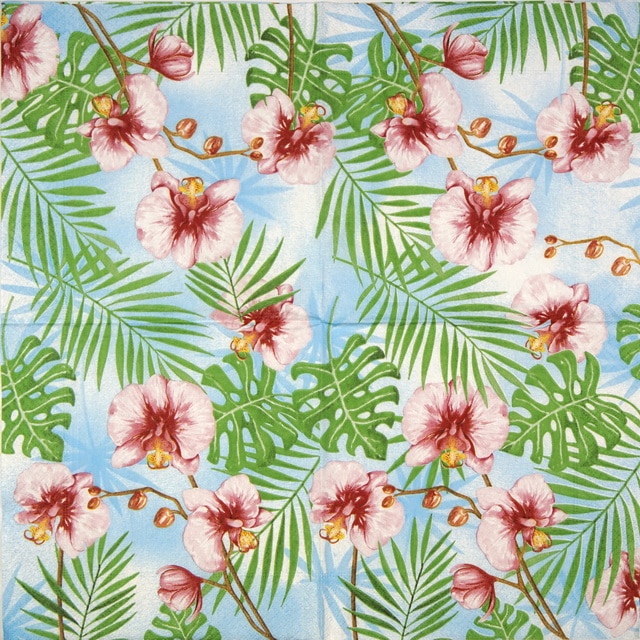 Paper Napkin - Tropical Plants - Napkin Shop