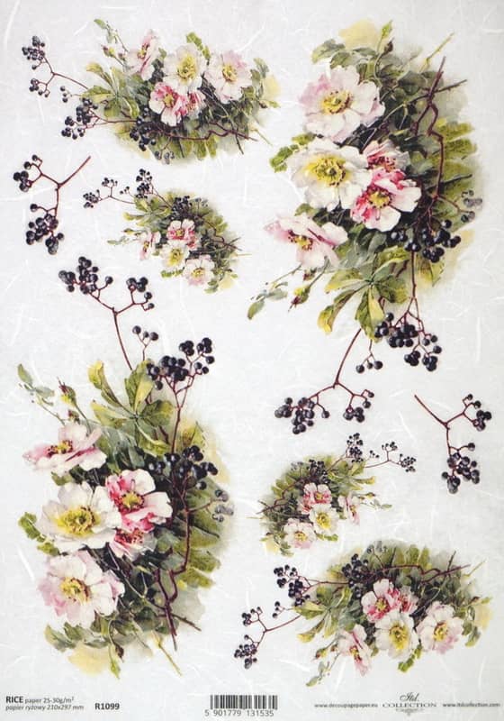 Rice Paper - Vintage Blossom - Napkin Shop
