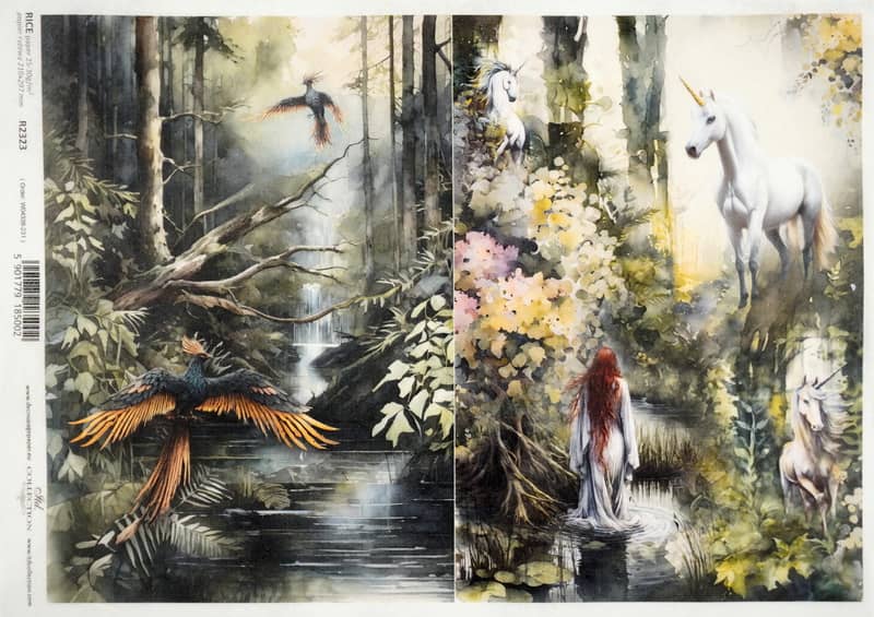 Rice Paper Decoupage - Forest fantasy - R2323 - Napkin Shop